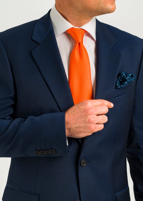 Classic Fit Dark Blue Plain Suit - Roderick Charles