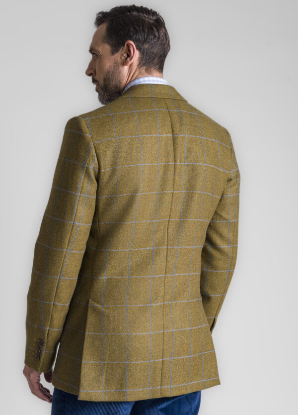 Dark Tan & Royal Windowpane Jacket - Roderick Charles