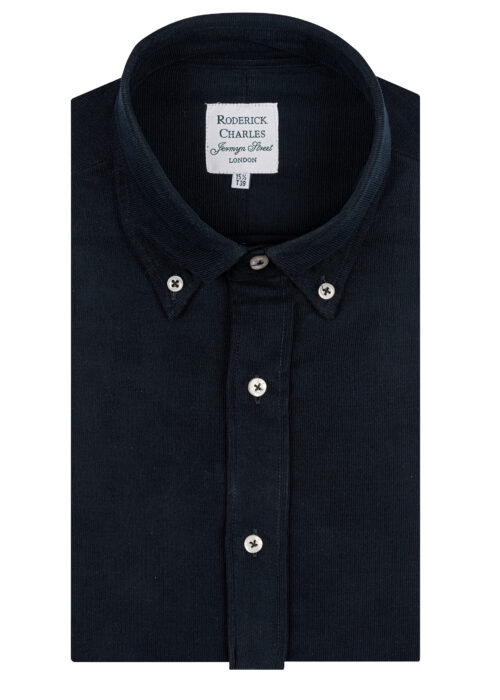Double Cuff Blue/White/Navy Stripe Shirt - Roderick Charles