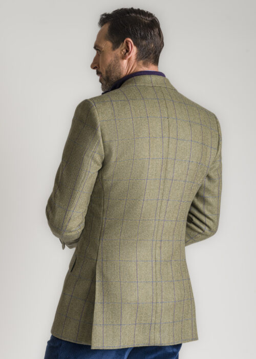 Green, Purple & Royal Windowpane Jacket - Roderick Charles