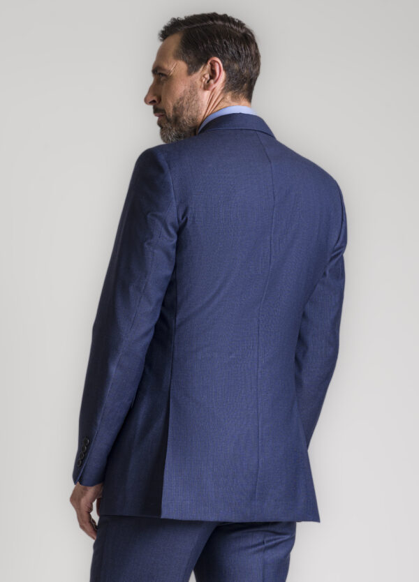 Tailored Fit Dark Blue Pinhead Suit - Roderick Charles