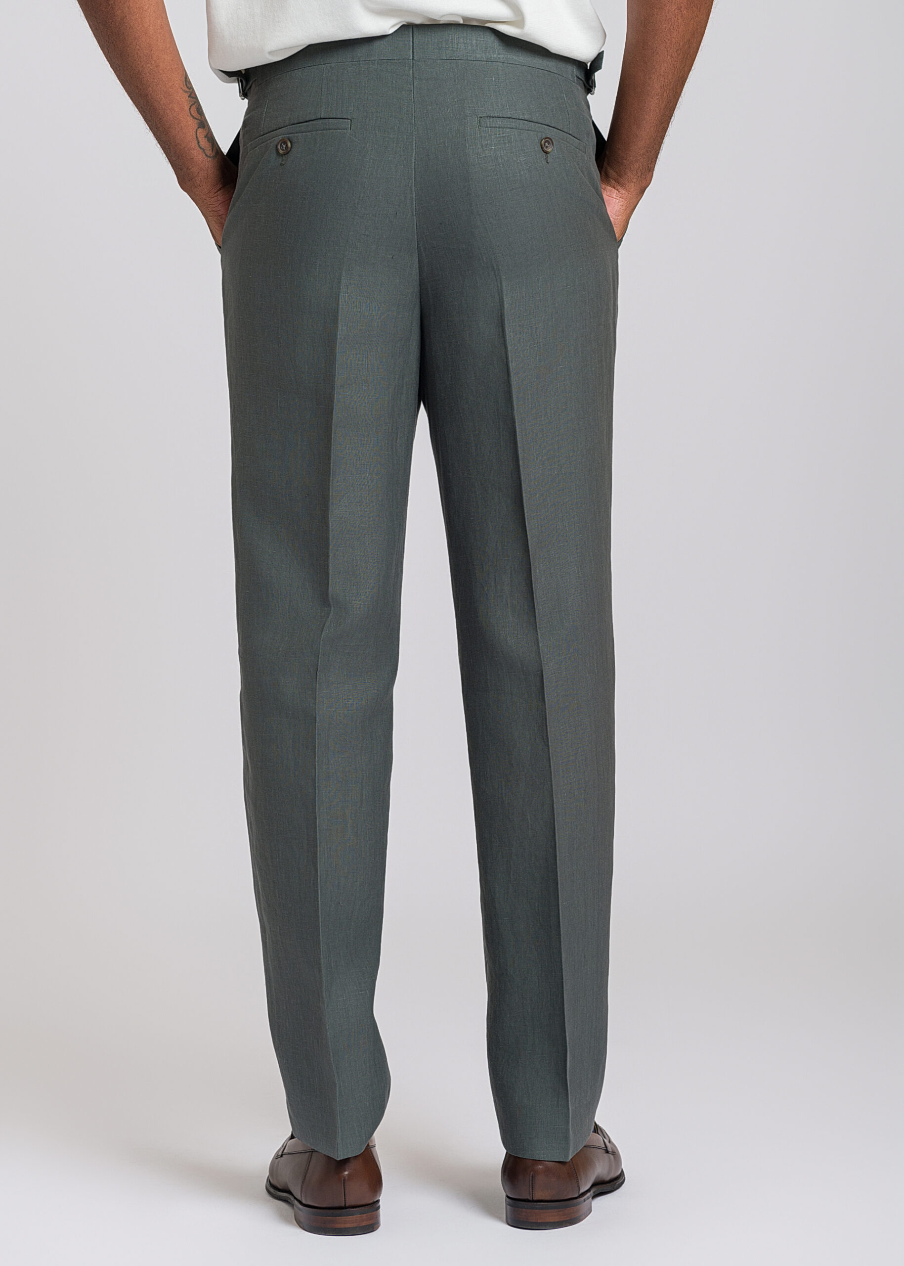 Fern Linen Trousers - Roderick Charles