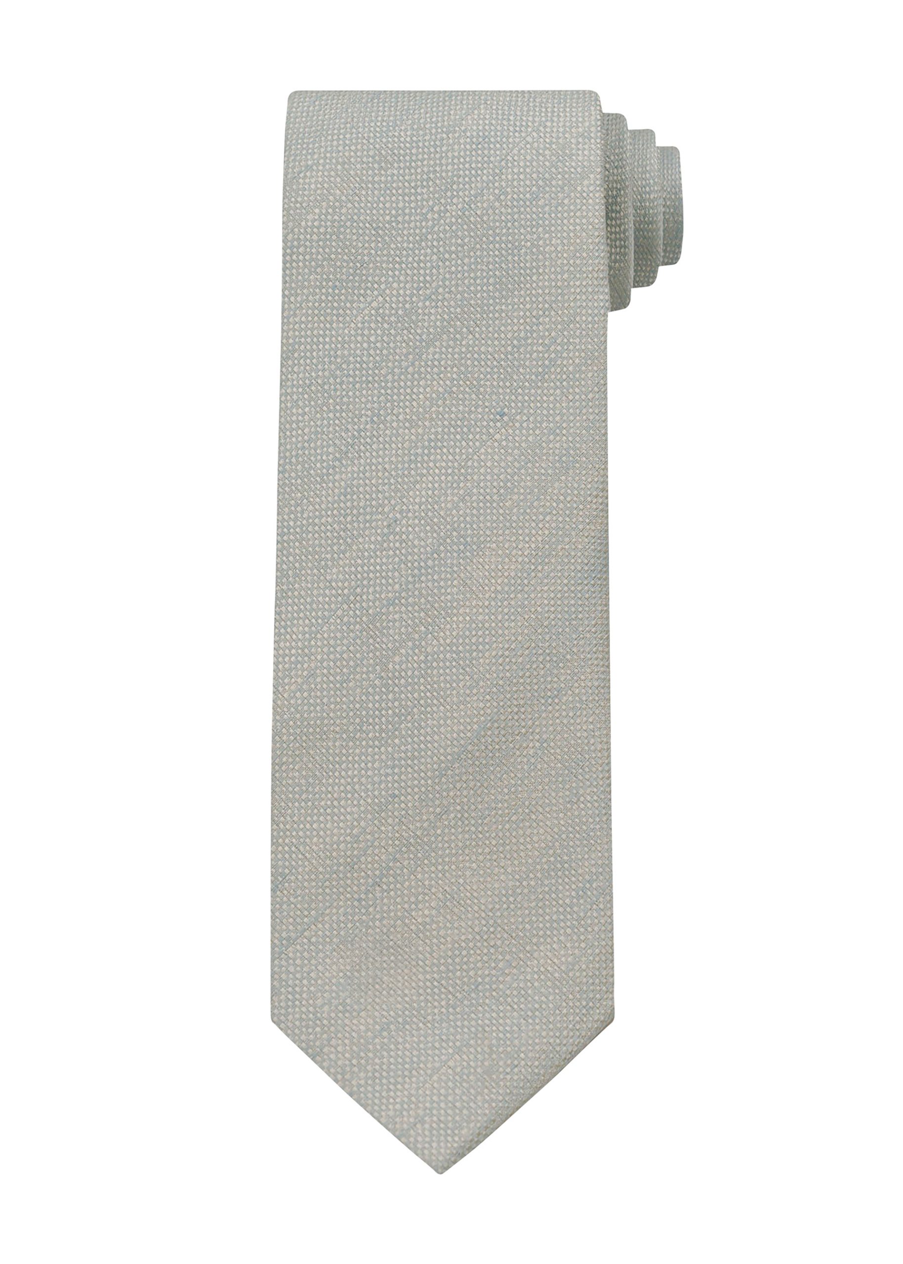 Plain Silk/Linen Light Blue Silk Tie - Roderick Charles
