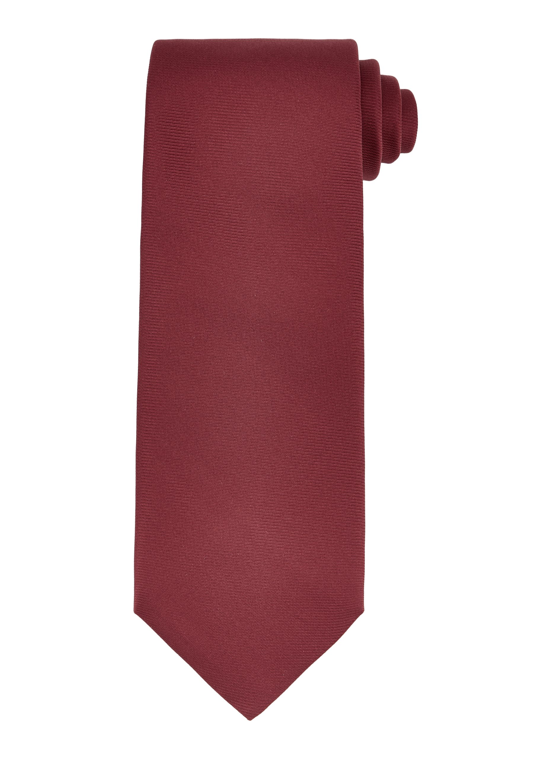 Plain Woven Wine Silk Tie - Roderick Charles